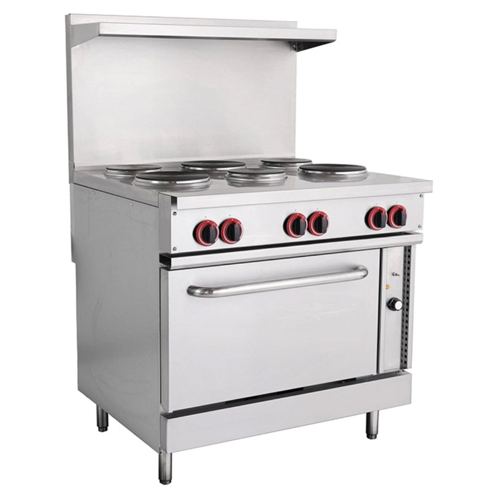 Cookline ER36-240 36" Electric Range with 6 Burners, 240V