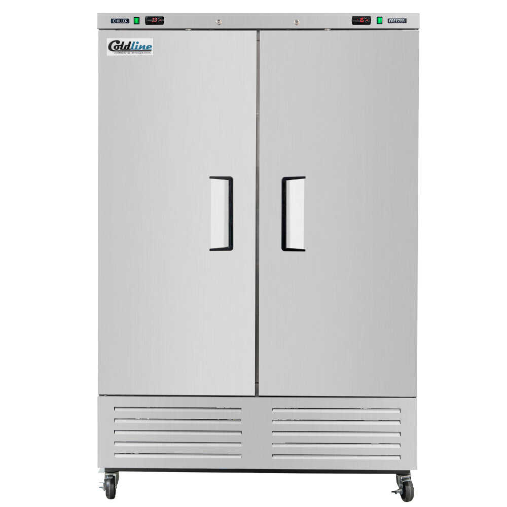 Coldline C-2RF 54" Two Solid Door Dual Temperature Commercial Reach-In