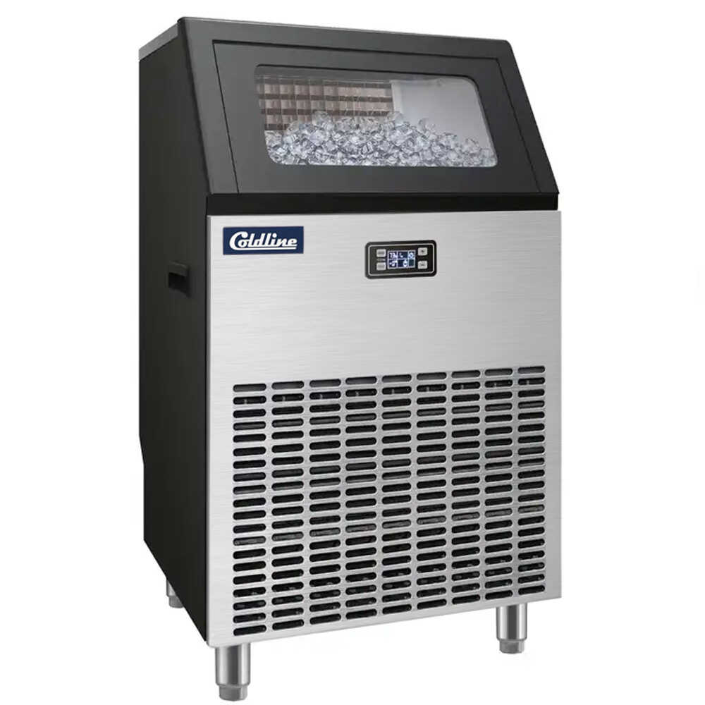 Coldline EIC200 200 lb. Commercial Full Cube Undercounter Ice Machine,