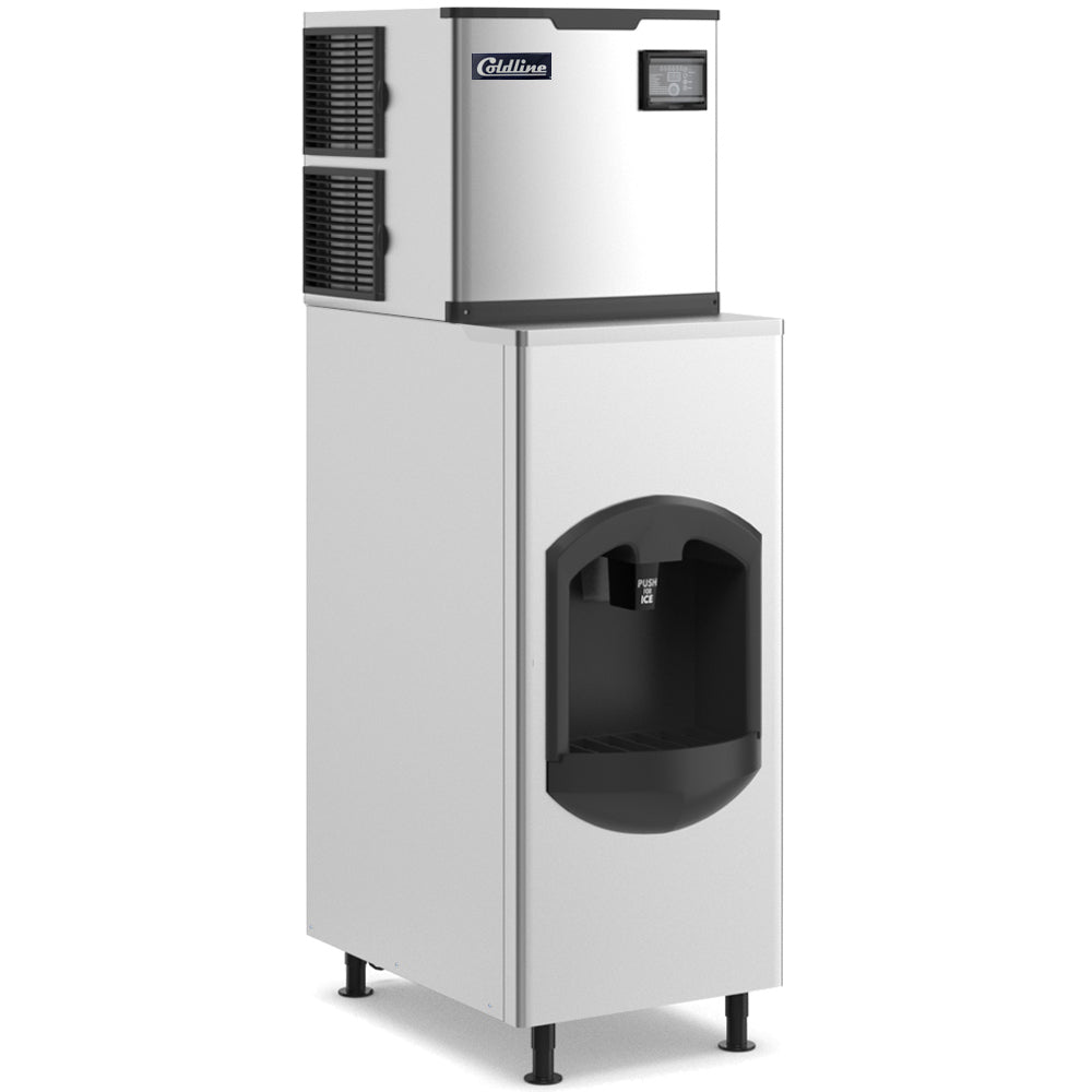 ICE400-HA-BD150-22 400 lb. Ice Dispensing Ice Machine with Bin for Hot ...