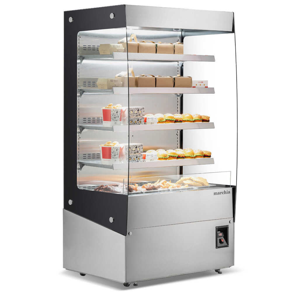 Open Front Heated Display Cases