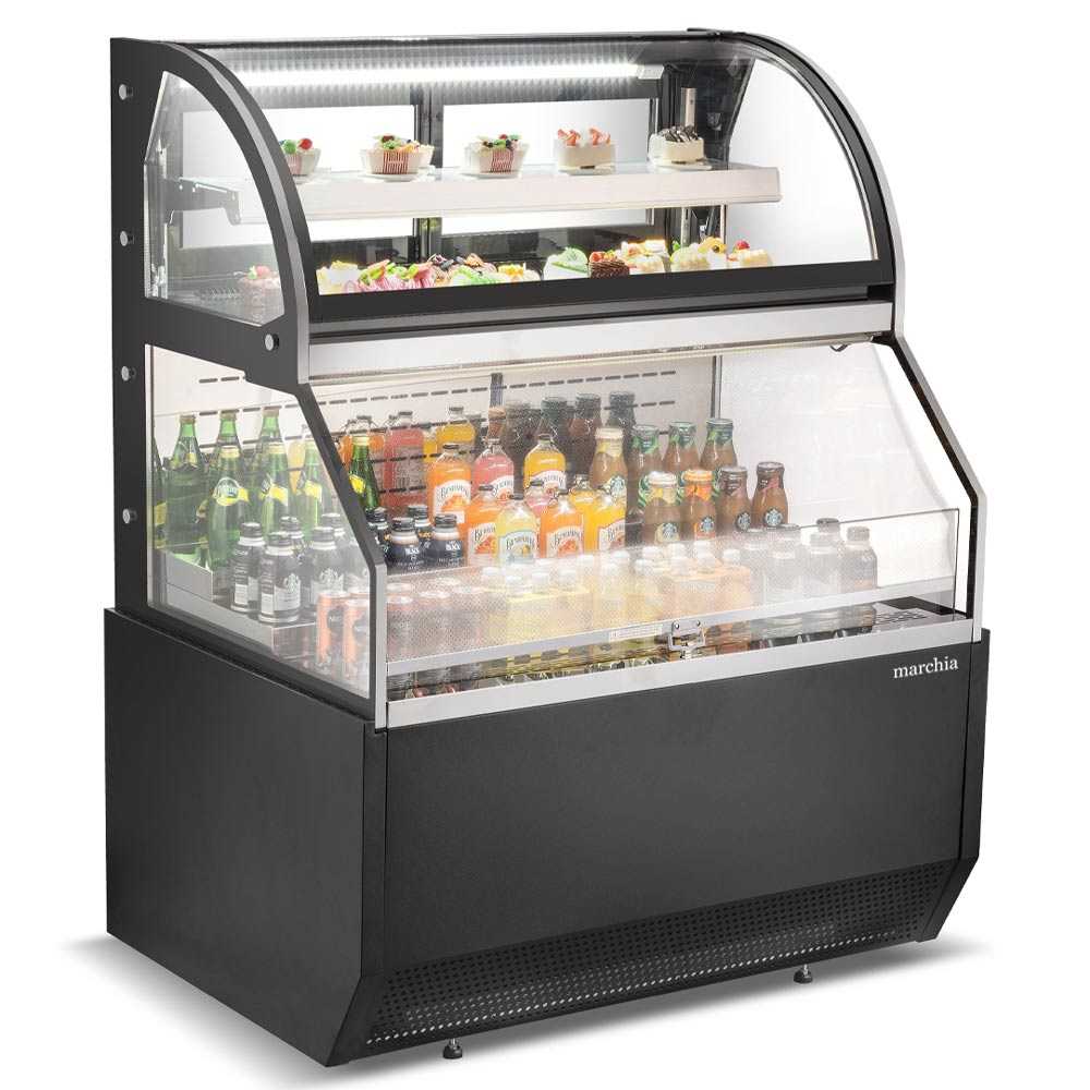 MSTAR48 48" Dual Service Open Air Display Case Merchandiser