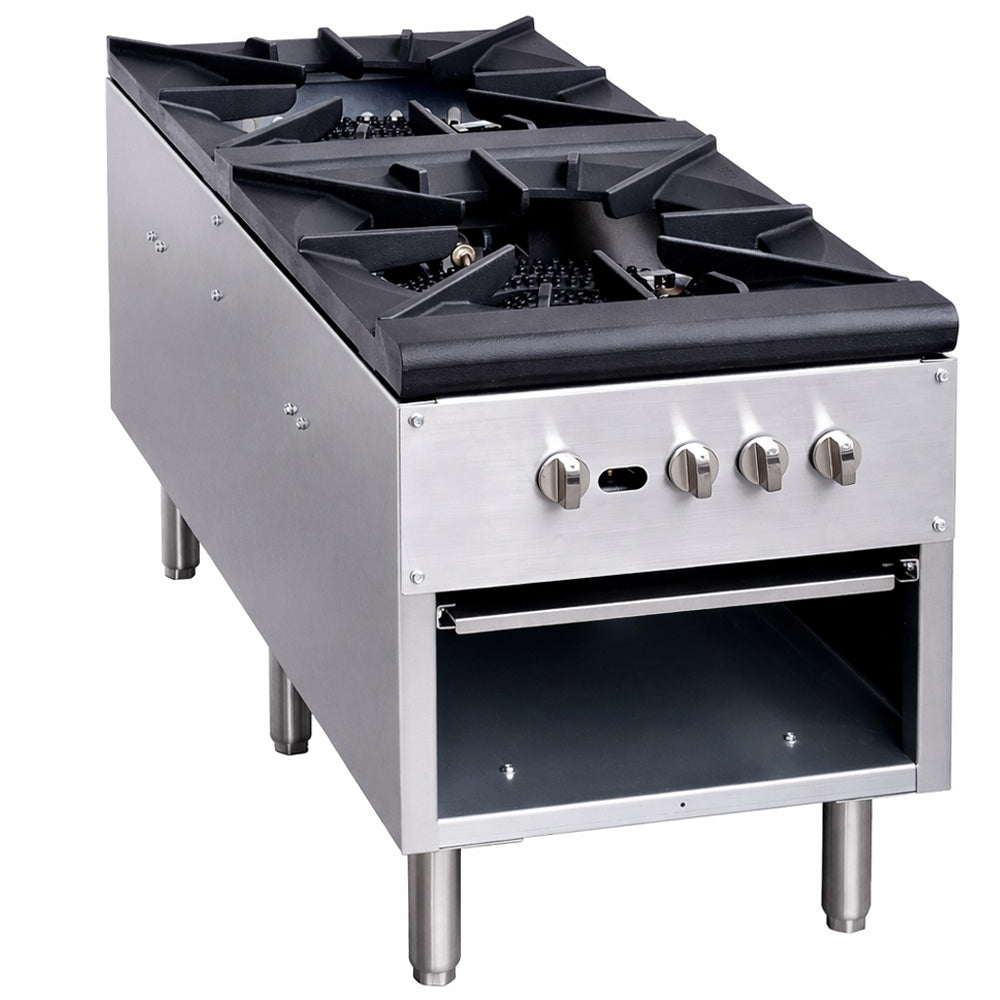 Prepline ENDSPR-N Double Burner Commercial Gas Stock Pot Range — USR Brands