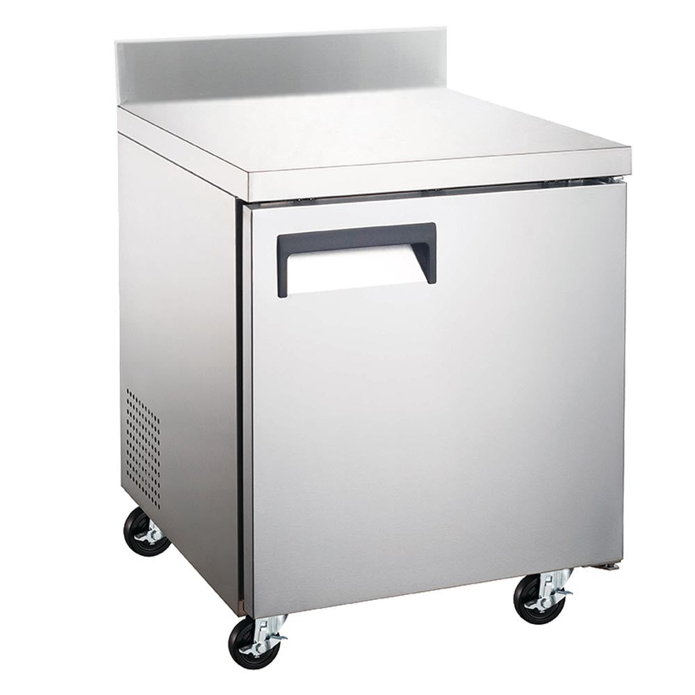 UC-27R-BS 27” Undercounter Work Top Refrigerator with 4” Backsplash